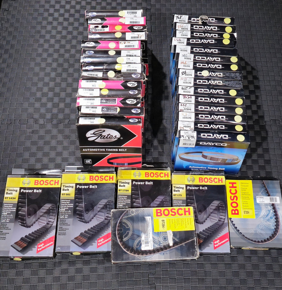 35 ASSORTED NEW TIMING BELTS - GATES / DAYCO / BOSCH – Winchester ...