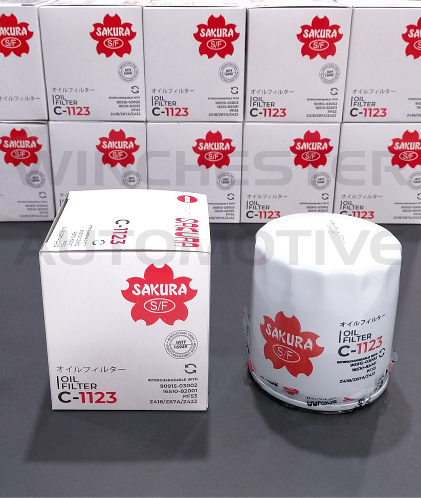 SAKURA C1123 OIL FILTER – Winchester Automotive